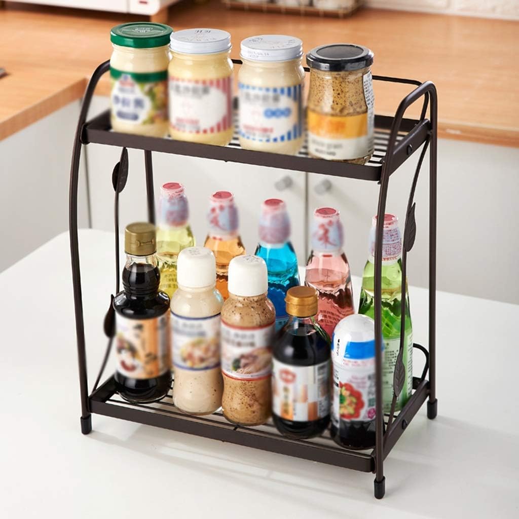 2 layer Storage Organizer Kitchen Shelf – Zahra Stores
