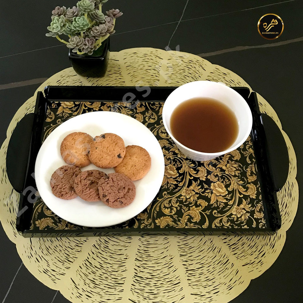 Magical Black Serving Tray (Large) – Zahra Stores