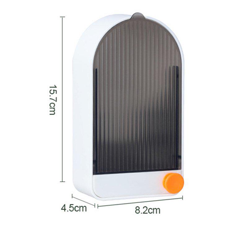 Wall-Mounted Draining Soap Rack with Lid – Zahra Stores